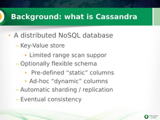Mysqlconf2013 mariadb-cassandra-interoperability | PPT
