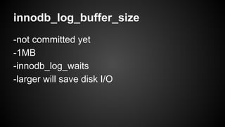 MySQL 5.6 config 優化 | PPT