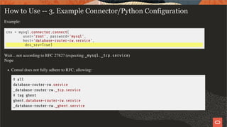 MySQL Connectors 8.0.19 & DNS SRV | PPT