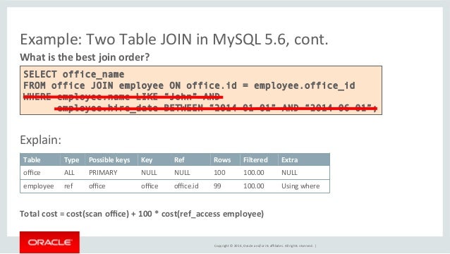MySQL Optimizer Cost Model