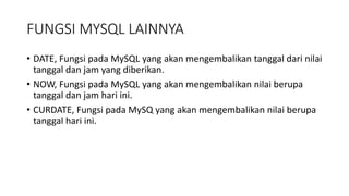 MySQL CRUD FORMAT QUERY | PPT