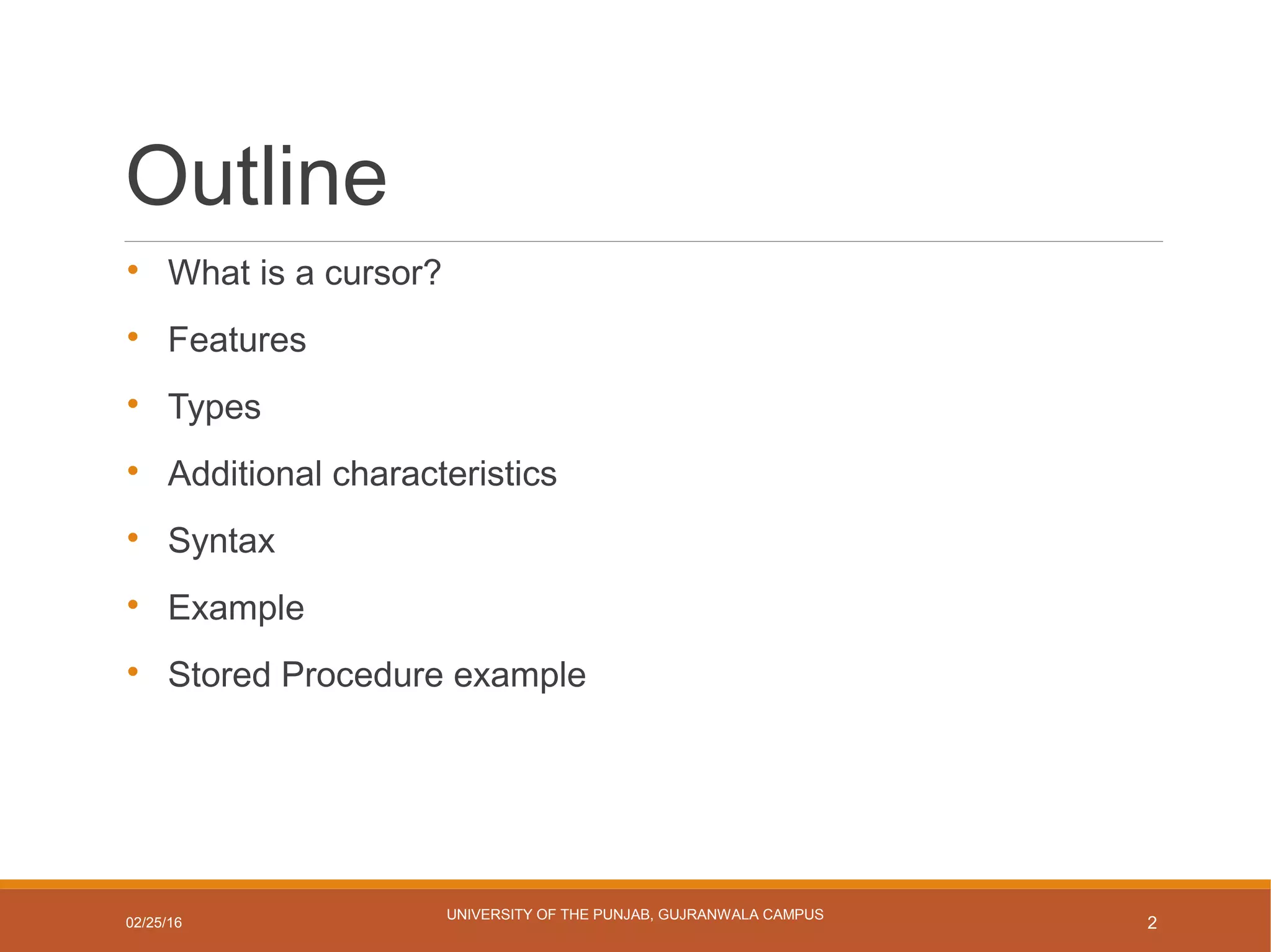 My sql cursors | PPT | Databases | Computer Software and Applications