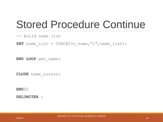 My sql cursors | PPT | Databases | Computer Software and Applications