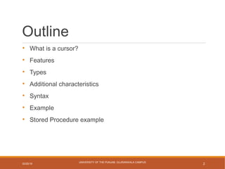 My sql cursors | PPT | Databases | Computer Software and Applications