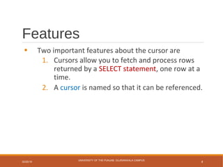 My sql cursors | PPT | Databases | Computer Software and Applications