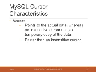 My sql cursors | PPT