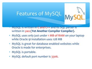 Mysql database | PPT