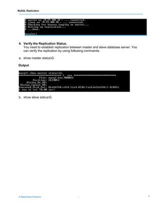 MySQL Database Replication - A Guide by RapidValue Solutions | PDF | Databases | Computer ...