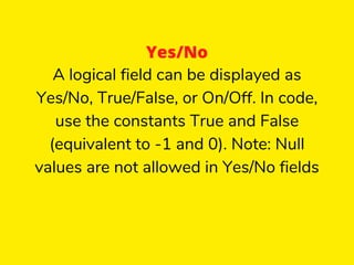 My SQL Data types | PDF