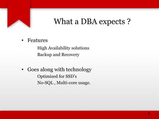 Mysql from a DBA prespective | PPT