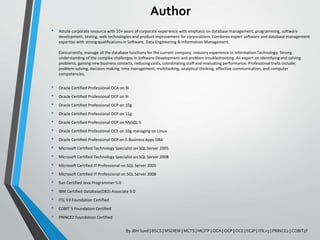 Disaster Recovery Site Implementation with MySQL | PPT | Free Download