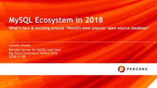MySQL Ecosystem in 2018 | PPT