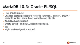MySQL Ecosystem in 2018 | PPT
