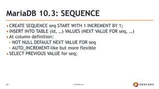 MySQL Ecosystem in 2018 | PPT