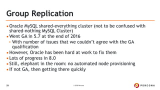 MySQL Ecosystem in 2018 | PPT