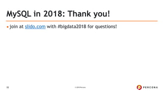 MySQL Ecosystem in 2018 | PPT