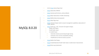 MySQL Ecosystem in 2020 | PPT