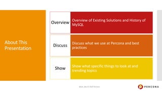 MySQL Ecosystem in 2020 | PPT