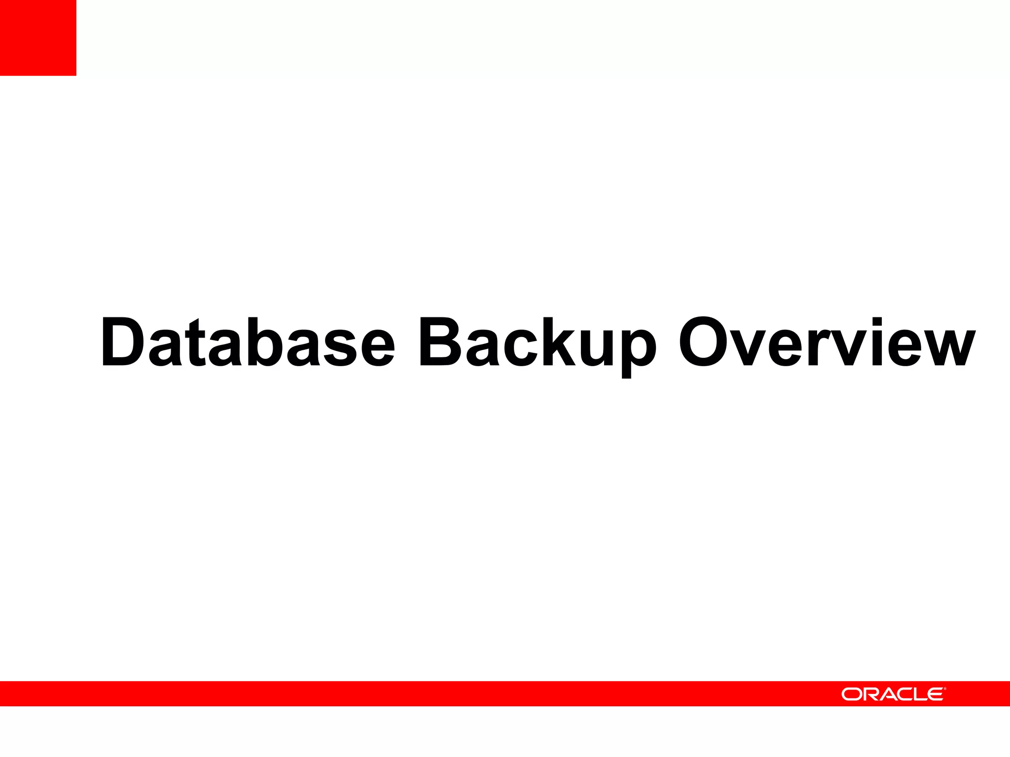 MySQL enterprise backup overview | PPT