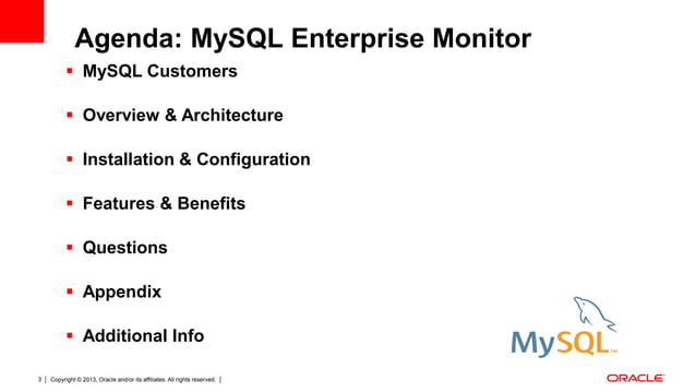 MySQL Enterprise Monitor | PPT