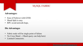 Scaling MySQL using Fabric | PPT