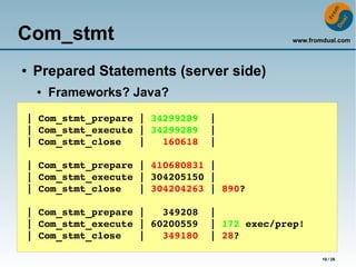 Reading MySQL fingerprints | PPT