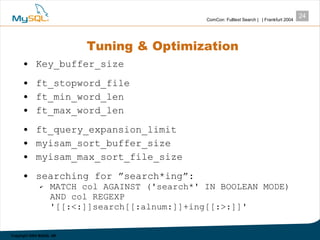 Mysql Fulltext Search | PDF