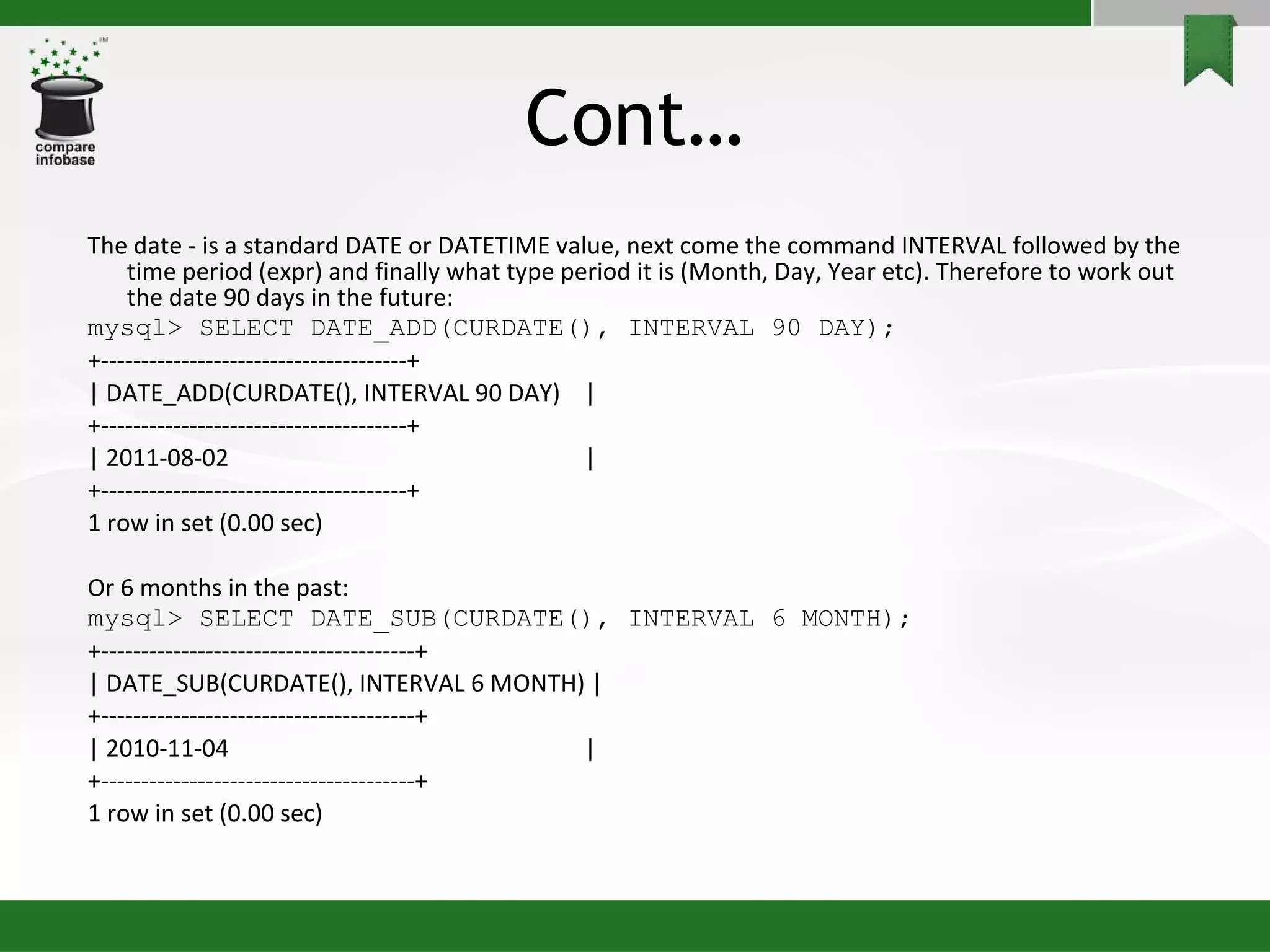 MySQL Functions | PPT
