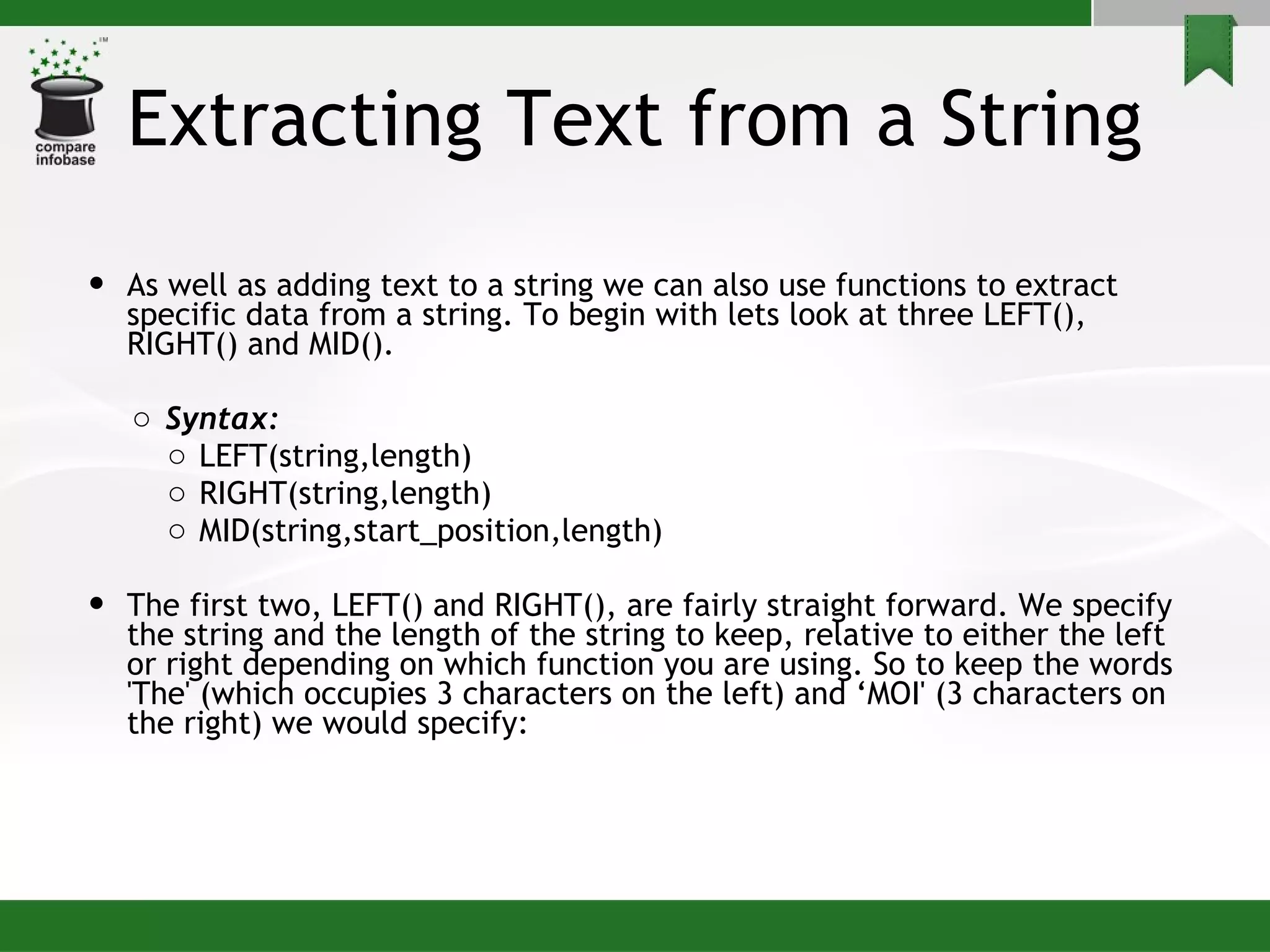 MySQL Functions | PPT