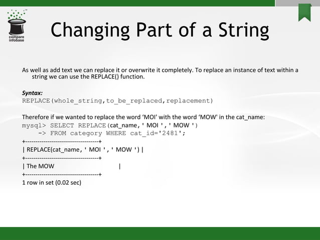 MySQL Functions | PPT