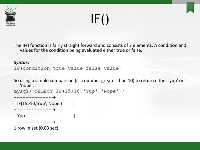 MySQL Functions | PPT