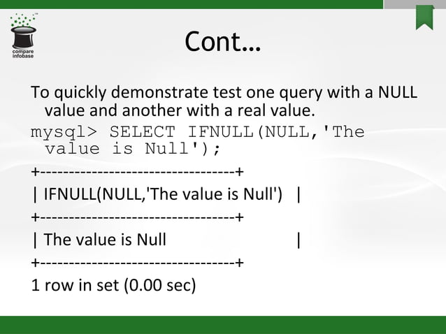 MySQL Functions | PPT