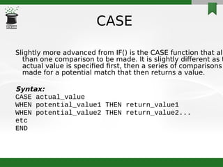 Mysqlfunctions | PDF