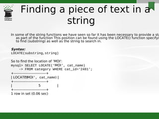 Mysqlfunctions | PPT