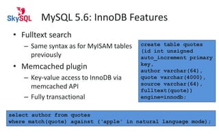MySQL Features | PDF