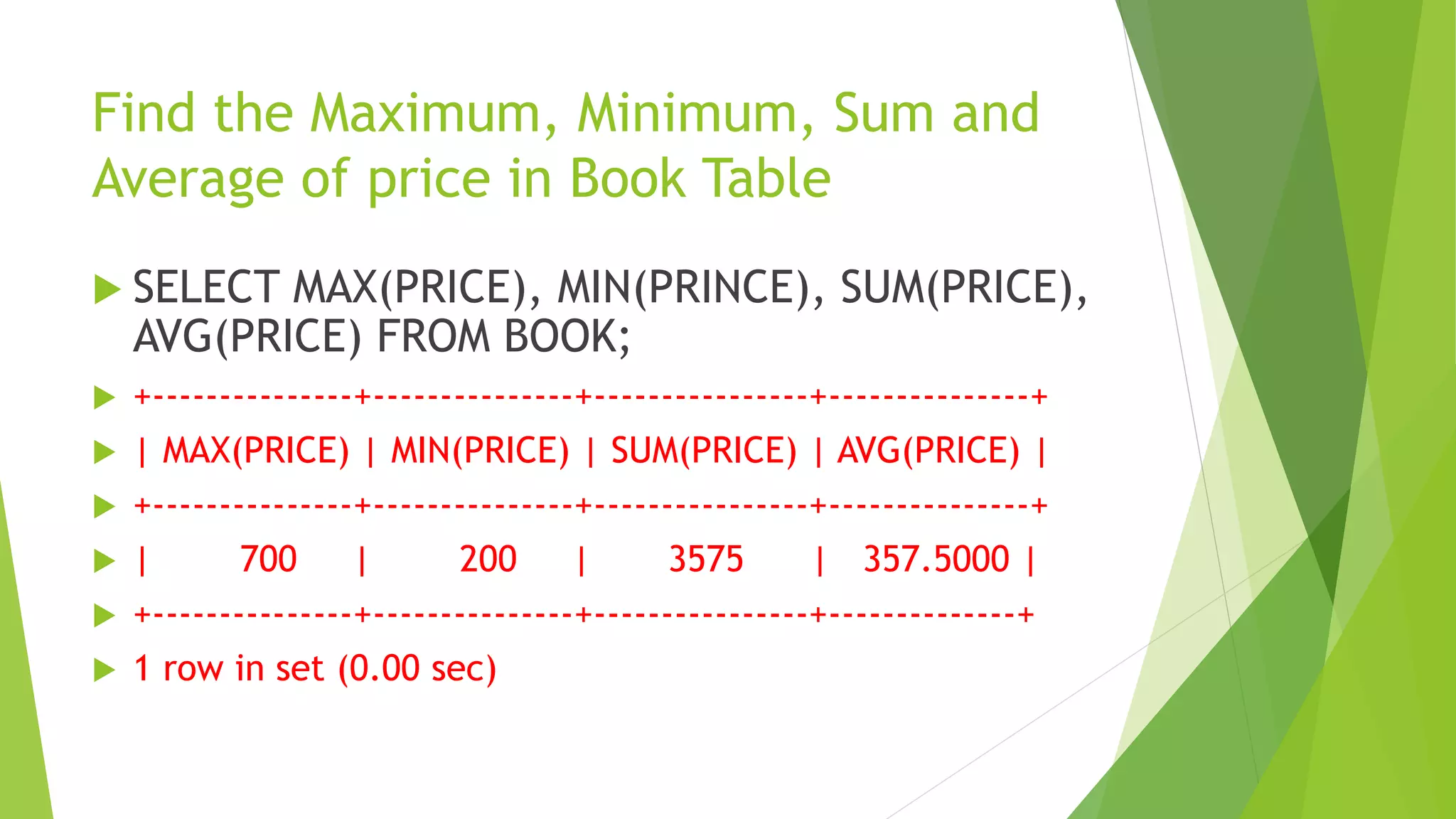 MYSQL GROUP FUNCTION.pptx
