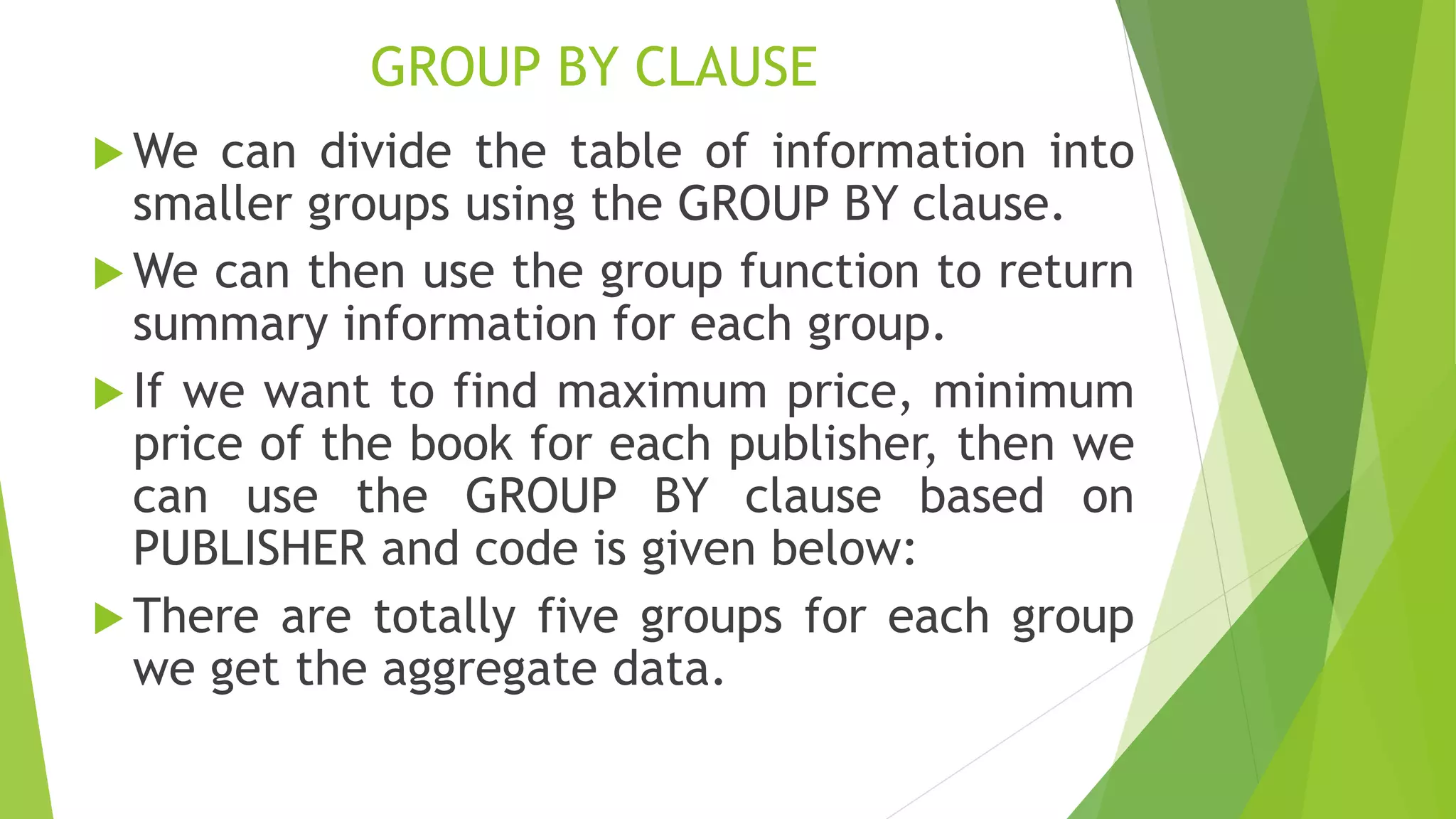 MYSQL GROUP FUNCTION.pptx