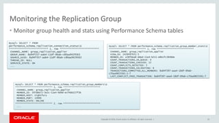 MySQL Group Replication - an Overview | PPT