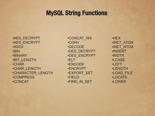MySQL Guide for Beginners | PPT