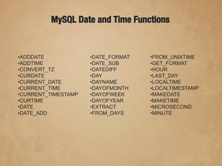 MySQL Guide for Beginners | PPT