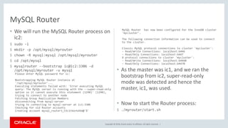 MySQL 8.0 InnoDB Cluster demo | PPT