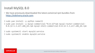 MySQL 8.0 InnoDB Cluster demo | PPT
