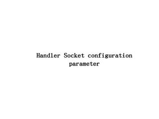 Mysql handle socket | PPT