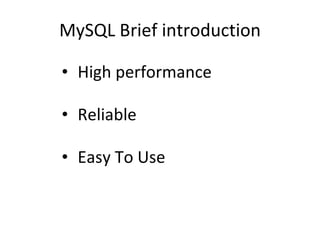 Mysql high availability and scalability | PPT | Databases | Computer Software and Applications