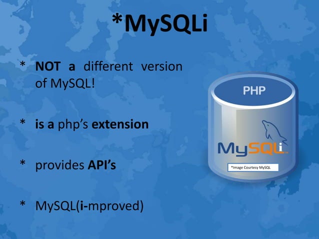 MySQLi | PPTX | Databases | Computer Software and Applications