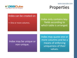 Indexing the MySQL Index: Key to performance tuning | PPT