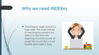 MySQL INDEXES | PDF | Databases | Computer Software and Applications