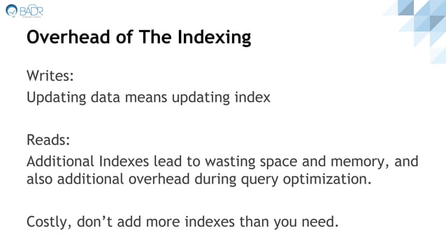 MySQL Indexing | PPT MySQL Indexing | PPT