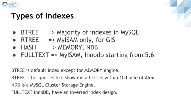 MySQL Indexing | PPT MySQL Indexing | PPT