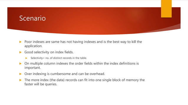 MySQL index optimization techniques | PPT